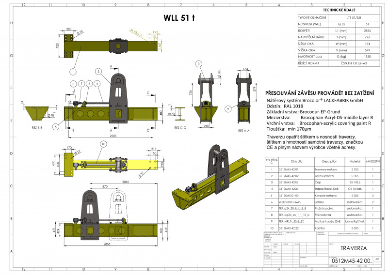 LIFTING BEAMS - SPECIAL TYPES | UNIMAN Engliš s.r.o.