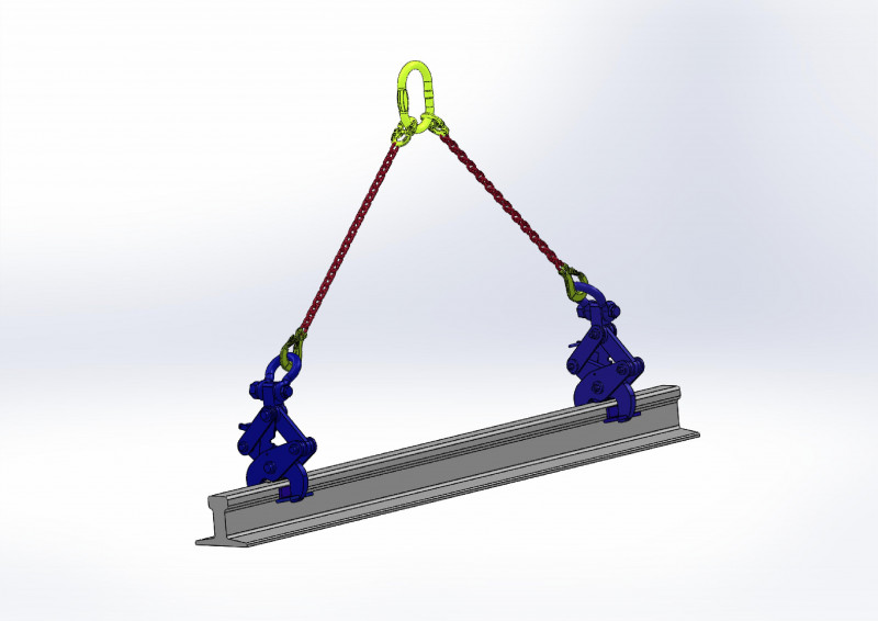 Tongs for rail - assembly - universal | UNIMAN Engliš s.r.o.